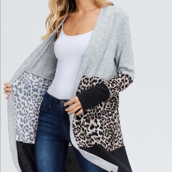 Sweaters | Leopard Duster 1 Left | Poshmark